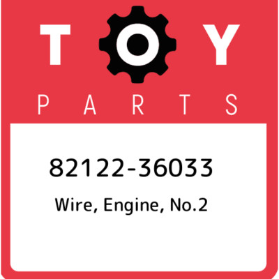 82122-36033 Toyota Wire, engine, no.2 8212236033, New Genuine OEM Part ...