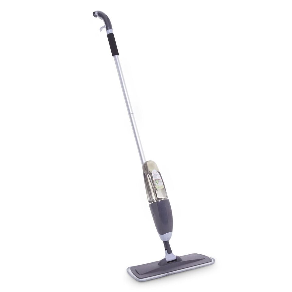 GREY SPRAY MOP MICROFIBRE WATER SPRAYING FLOOR CLEANER FOR KITCHEN ...