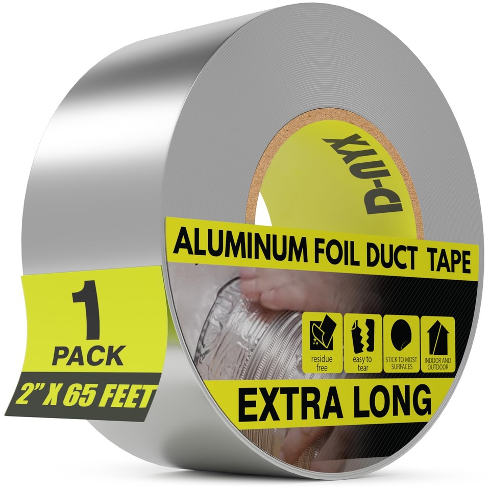 Aluminum Foil Duct Tape 2 inch (3.9 mil) Heavy Duty High Temperature ...