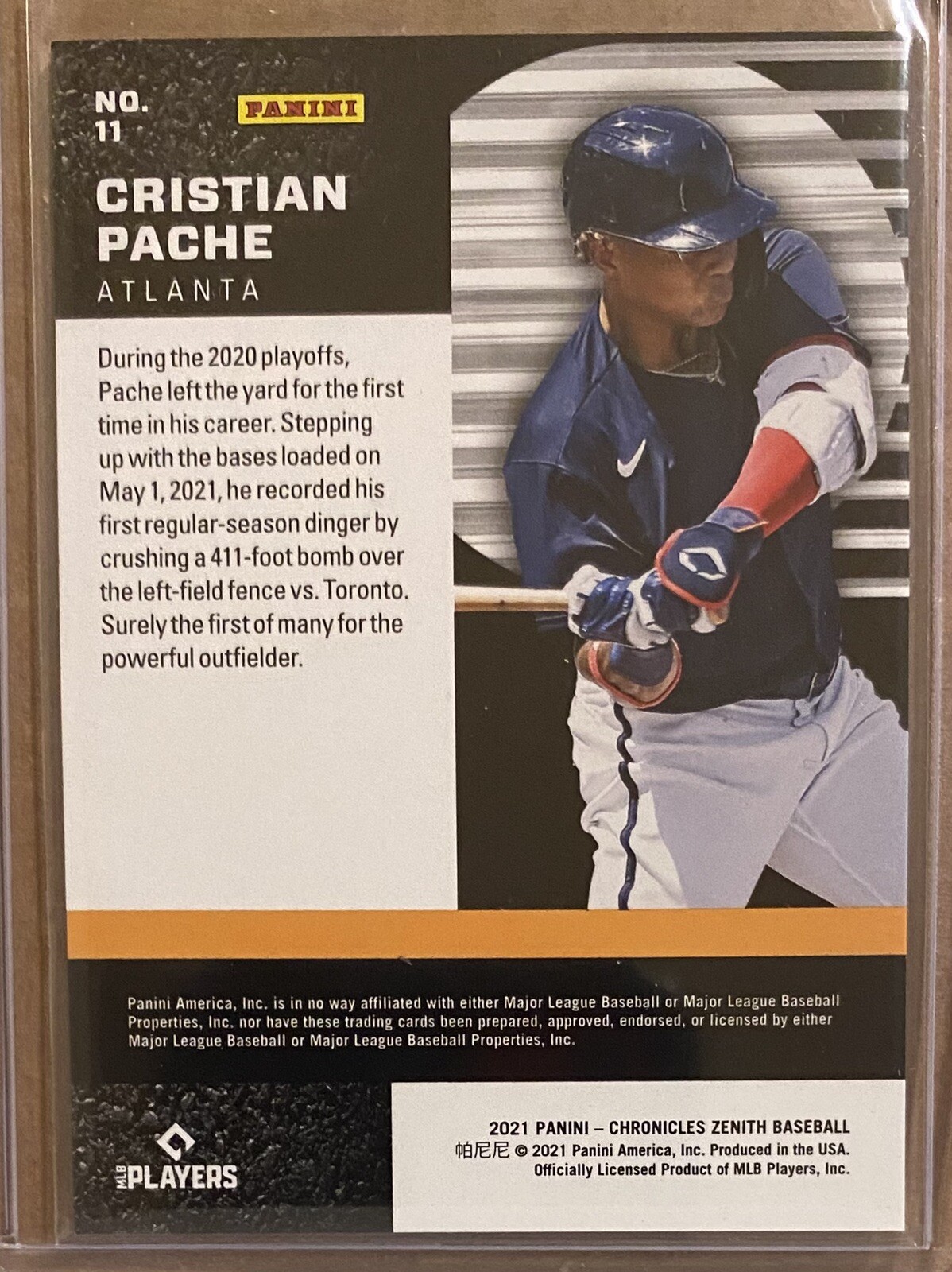 Cristian Pache RC 2021 Zenith #11 | eBay