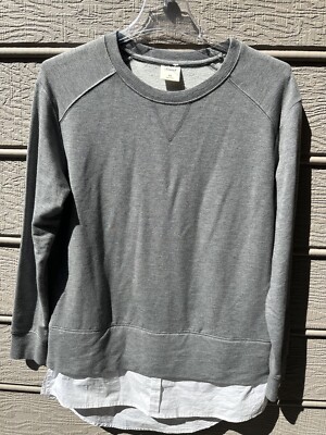 Soma Top Women Size XS Jersey Knit Tunic Long Sleeve Scoop Neck Comfort ...