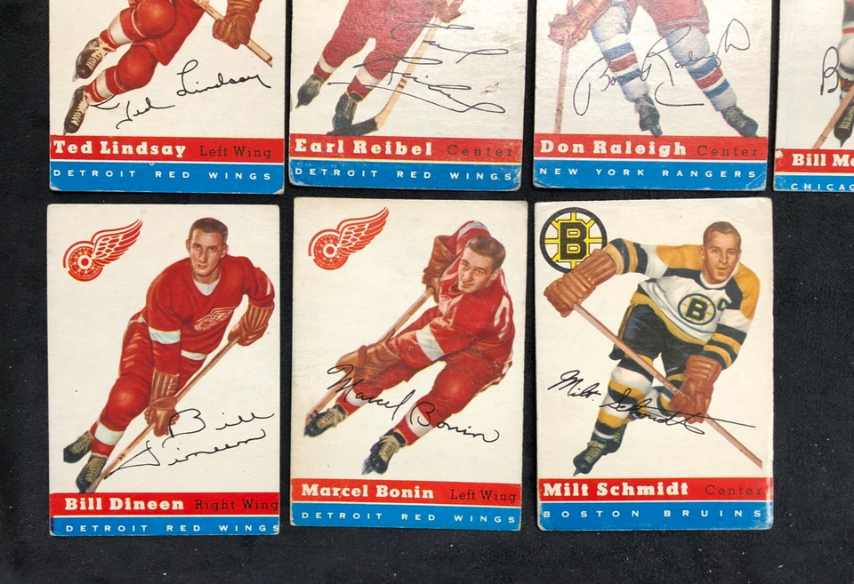 LOT 57 TOPPS CARDS 1954-55 NEAR COMPLETE SET 57/60 NHL HOCKEY GOOD | eBay