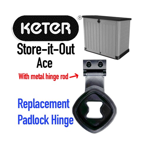 Keter Store it Out ACE Padlock Lock Hinge Replacement Storage Unit STH ...