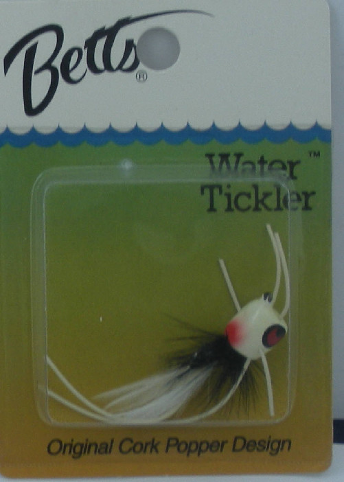809-8-1 Betts Water Tickler Size 8 White/Black/White Fishing Lure for ...