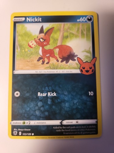 Pokémon TCG Halloween Trick Or Trade Nickit card | eBay
