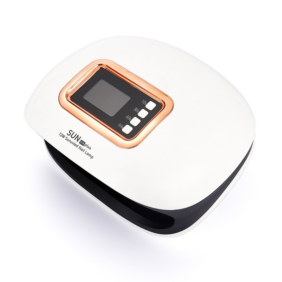 72W UV/LED Sun Light Lamp Manicure Polish Curing LCD Sensor Timer Nail ...