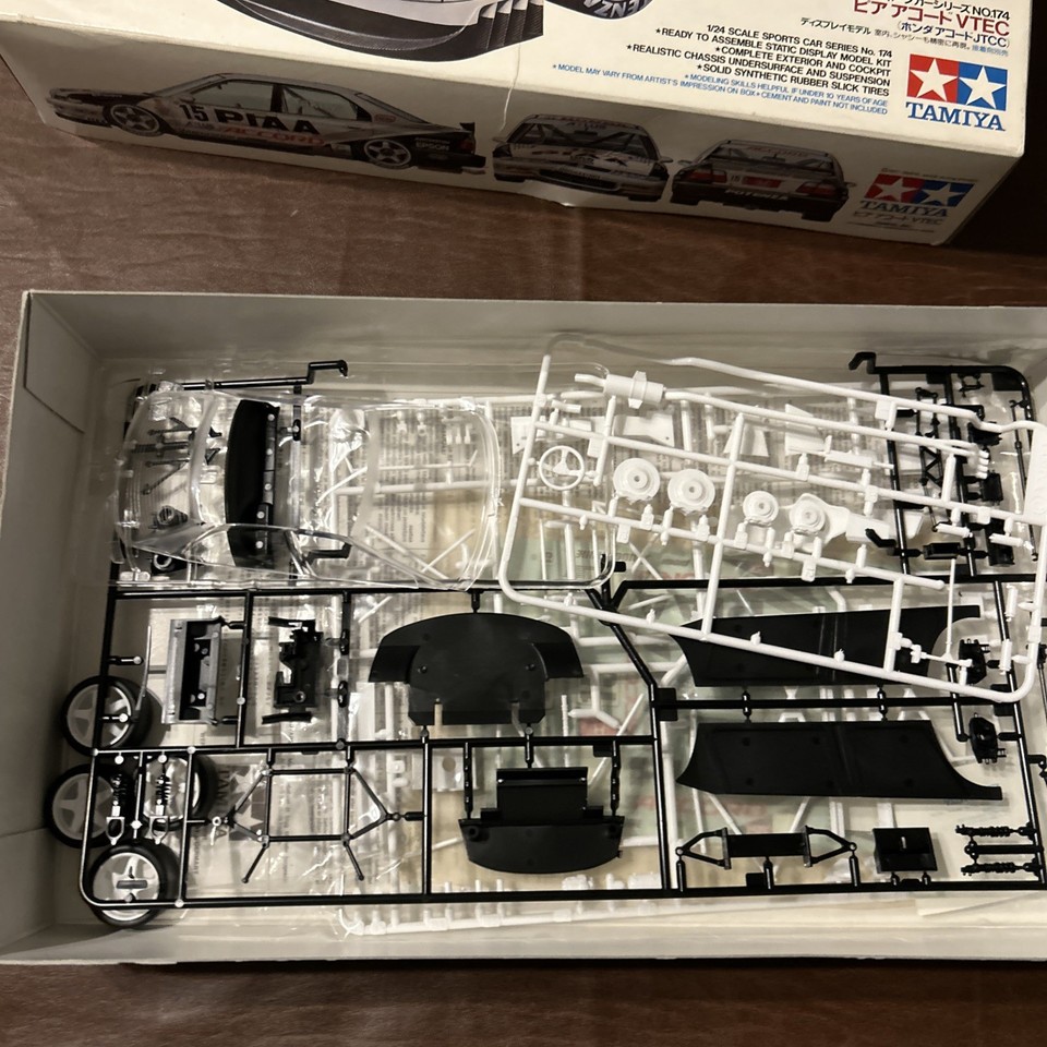 Tamiya 1:24 Scale PIAA Accord VTEC Sports Car Series Model Kit Parts ...