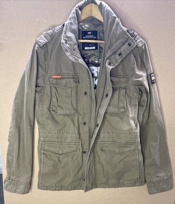 Superdry Rookie Edition Military Jacket Men’s Size Large Beige/Sand | eBay
