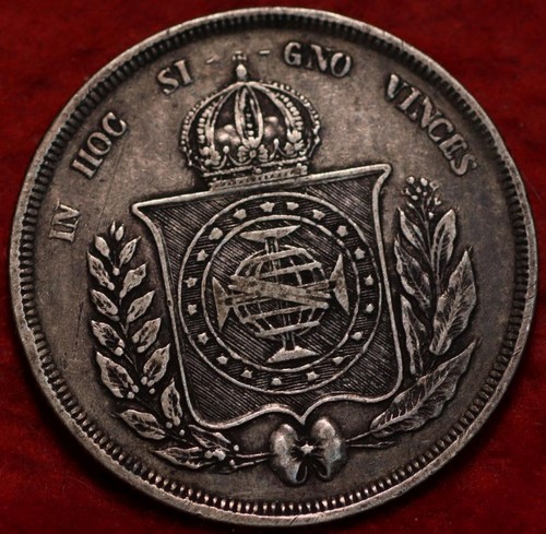 1858 Brazil 500 Reis Silver Foreign Coin | eBay