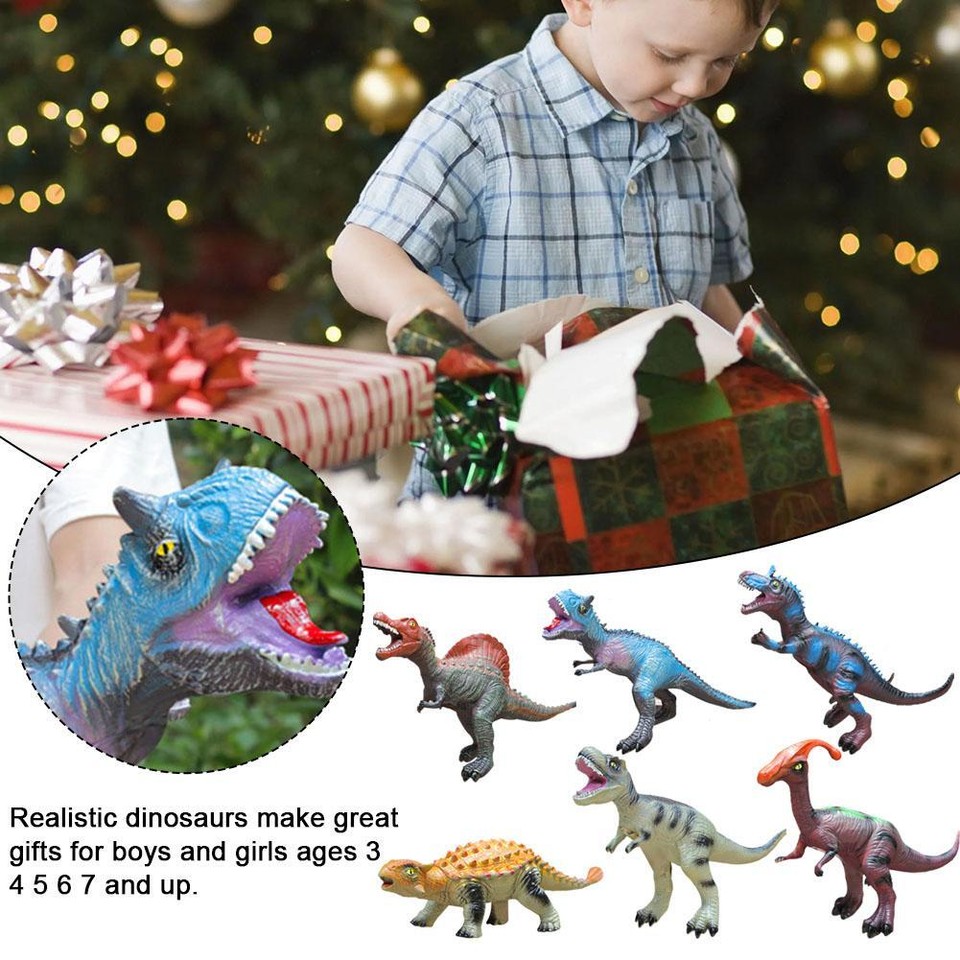 Large Soft Rubber Stuffed Dinosaur Toy Play Toy Animal Figures H7Z2 во ...