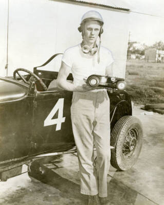 Troy Ruttman CRA Roadster Champion Old Motor Racing Photo | eBay