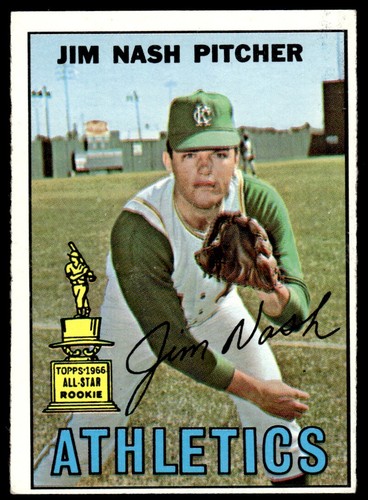 1967 Topps Jim Nash RC Kansas City Athletics #90 a1 | eBay