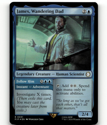 FOIL - MTG James, Wandering Dad - Universes Beyond: Fallout | eBay