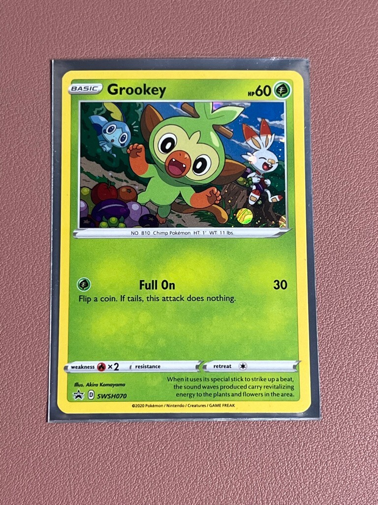 Pokémon TCG Grookey SWSH Black Star Promos SWSH070 Holo Promo | eBay