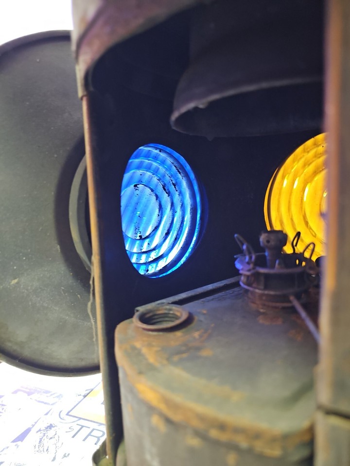 Original Complete - Railroad Dressel Signal Light 4 Way Lantern ...