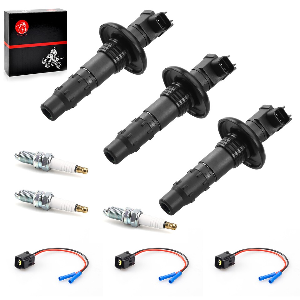 Ignition Coil & Plug & Spark Plugs For Sea Doo RXT RXP GTX GTR 155 215 ...