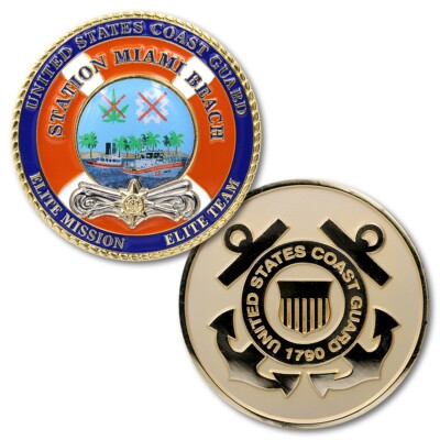 US Coast Guard USCG Station Miami Beach Challenge Coin | eBay