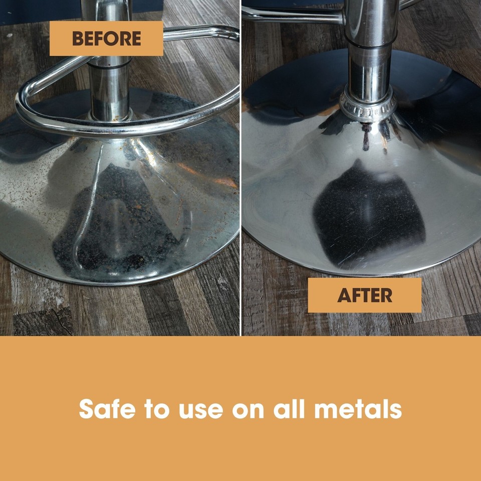 Rust Remover for Metal 250ml - Fast Acting - Non-Drip Rust Remover Gel ...