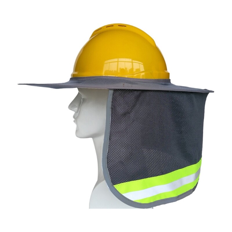 Reflective Sun Shade for Hard Hats Safety Helmets Foldable Neck Shield ...