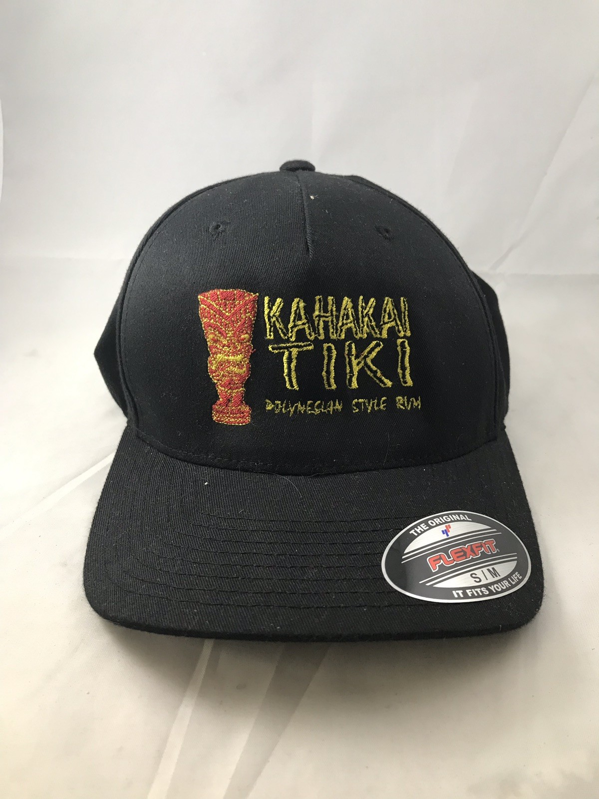 Kahakai Tiki Fitted Hat Polynesian Style Rum Flex Fi… - Gem