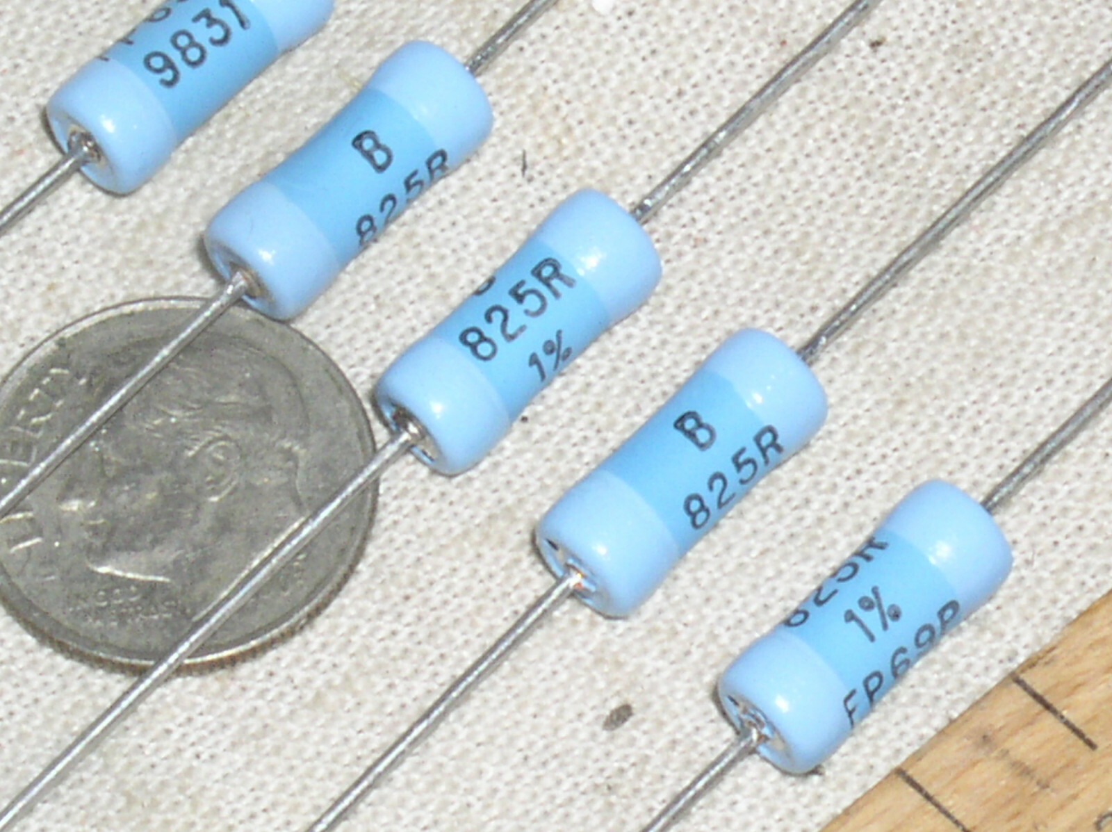 5 DALE FP069P825RF FP69P 825 OHM 2W 2 W WATT MF METAL FILM POWER ...