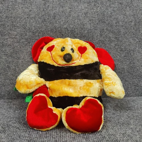 Dandee Bee Love Bug Plush Hearts Stuffed Animal Toy With Wings ...