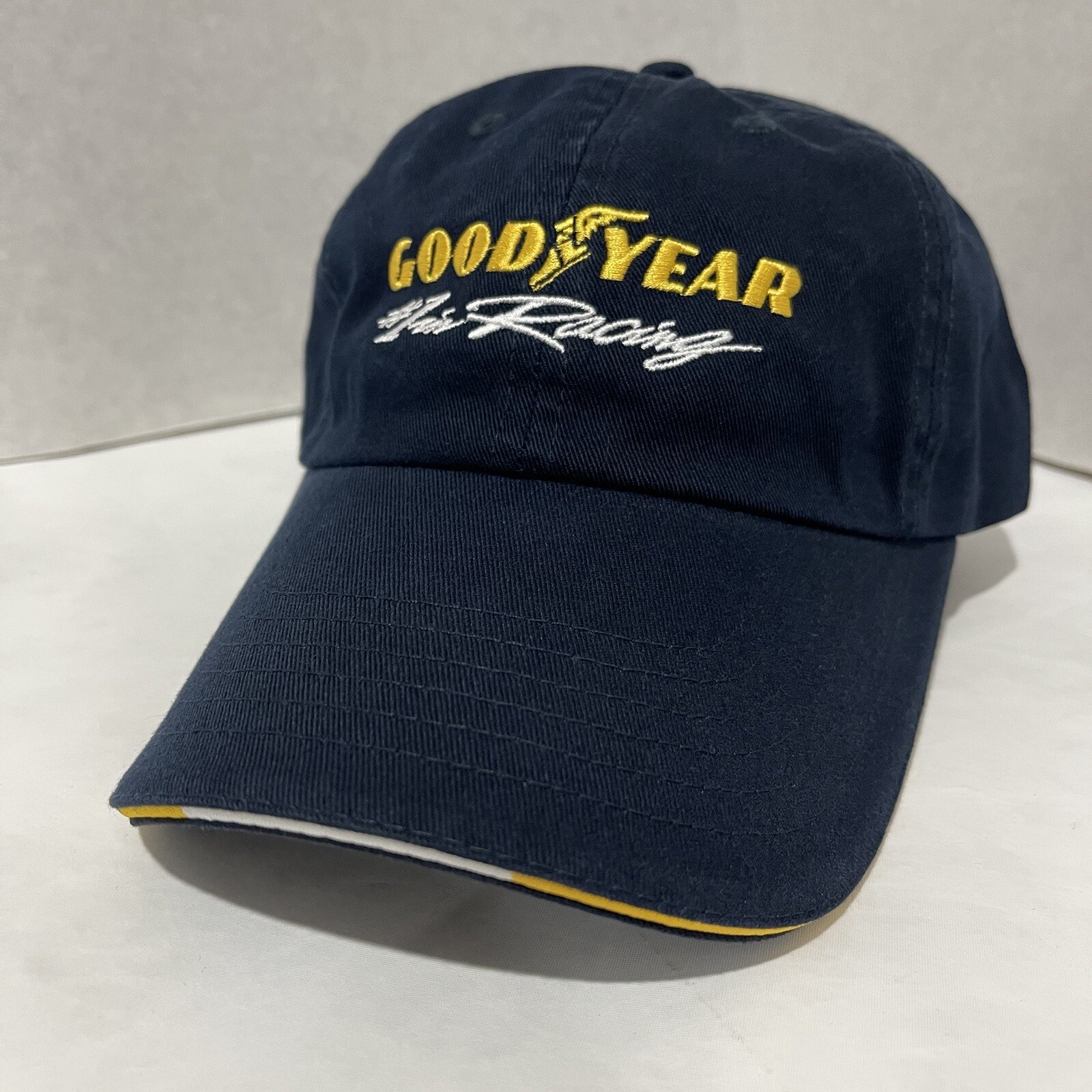NEW Goodyear Tires Racing Winners Go Embroidered Baseball hat cap # 1 ...
