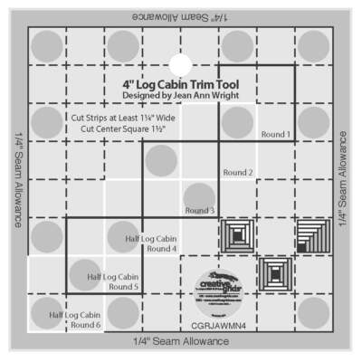Creative Grids 4-Inch Log Cabin Trim Tool (CGRJAWMN4) | eBay