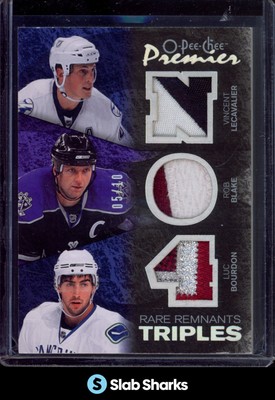 2007 O-PEE-CHEE PREMIER BLAKE LECAVALIER BOURDON REMNANTS TRIPLES ...
