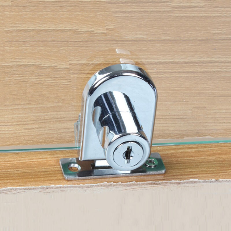 4PCS Glass Cabinet Locks Shopping Mall Counter Jewelry Display Cabinet ...