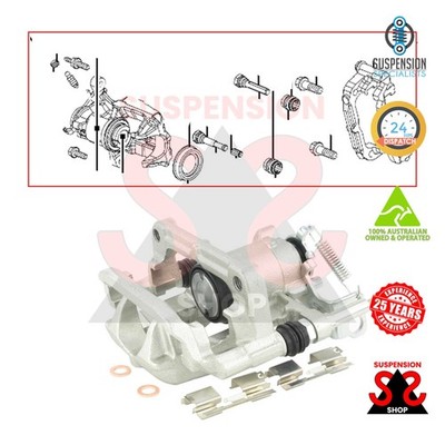 Rear Axle Right Rh Brake Caliper Suit OPEL Astra 2.0 OPC Turbo (08 ...