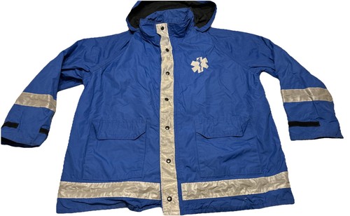 Vintage Pro Tuff Hi Viz Paramedic EMT Jacket Size XL EMS Blue ...