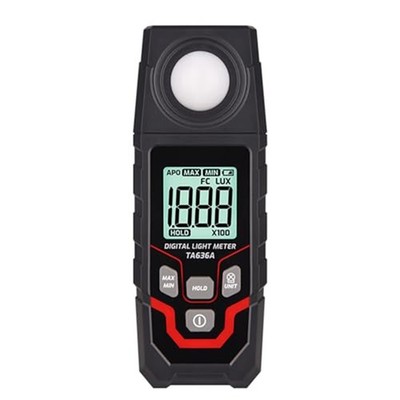 Light Meter with LCD Display for Measuring Brightness in Various ...