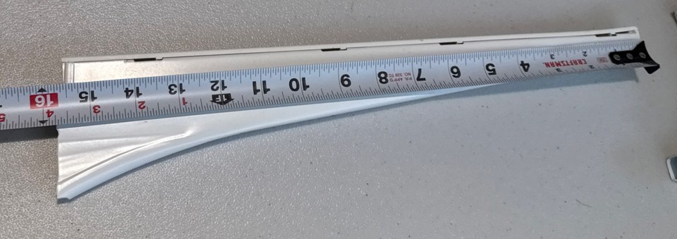 IKEA Algot Discontinued White Metal Bracket, 15" long with cap Used | eBay