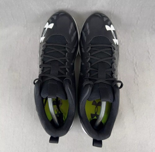 Under Armour UA Shoes Mens 10.5 Black Football Spikes Spotlight ...