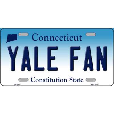 Yale Fan Novelty Metal License Plate Tag LP-12697 | eBay