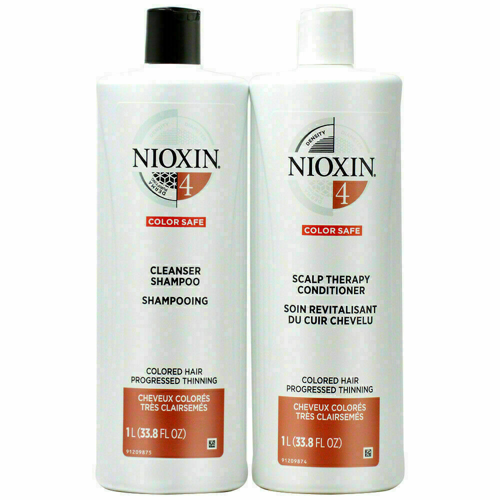 Nioxin System 4 Cleanser Shampoo & Scalp Therapy Conditioner 33.8oz ...