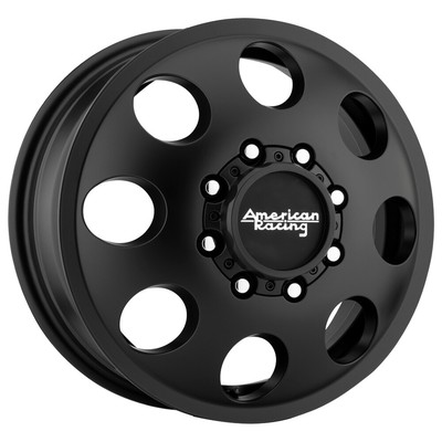 1 New American Racing Ar204 Baja Dually 17x6.5 8-210 Matte Black Wheel ...
