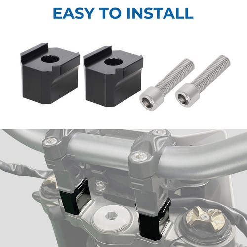 US CNC Aluminum 20MM Bar Risers Handlebar Riser Kit For Surron Ultra ...