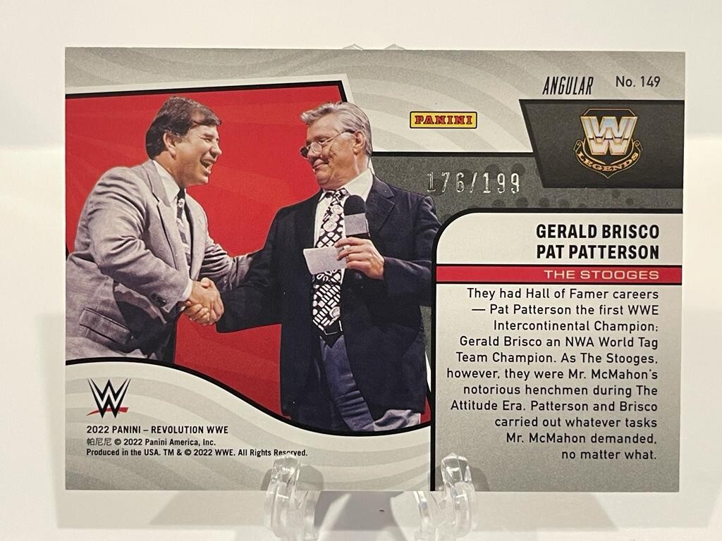 2022 Panini Revolution WWE - Tag Teams Gerald Brisco, Pat Patterson ...
