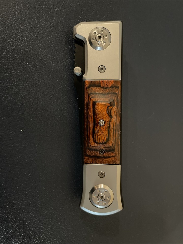 AUTHENTIC SIGN RIDGE RUNNER AISI WOOD HANDLE FOLDING POCKET KNIFE | eBay