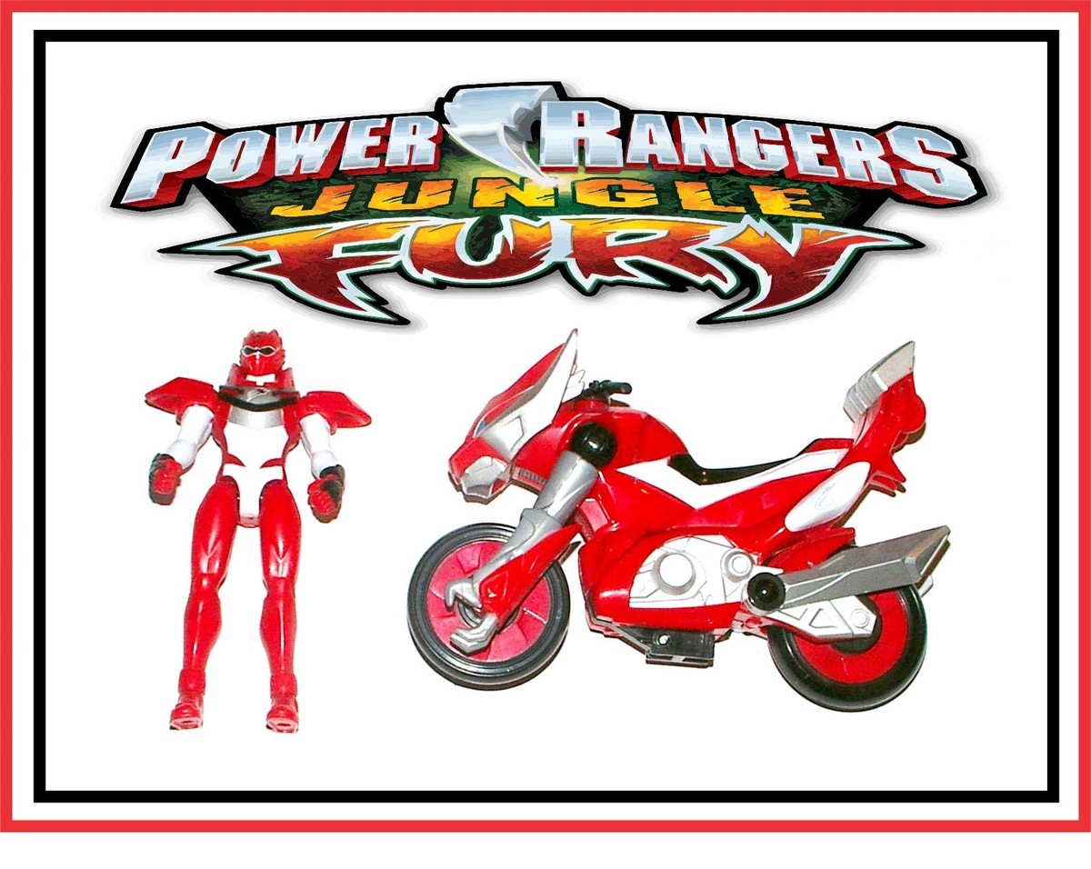 Power Rangers Jungle Fury Red Ranger Bike Bandai 2007 Power Rangers