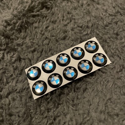 10 X BMW REMOTE KEY FOB 11mm LOGO EMBLEM BADGES STICKER | eBay