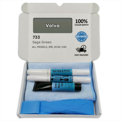 Lackstift für Volvo Grün SAGE GREEN 733 S90 XC40 C40 Stift Stick ...