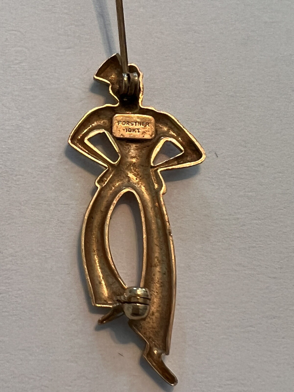 RARE FORSTNER 1920's SUPERB DANCING SAILOR 10K GOLD B… - Gem
