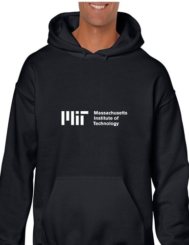 MIT Massachusetts Institute of Technology Geek Black Hoodie Hooded ...