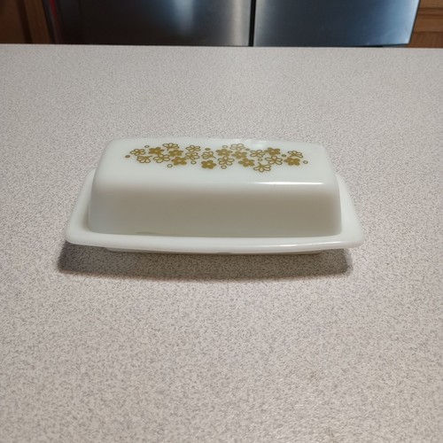 Vintage~ PYREX Corelle~ Crazy Daisy Spring Blossom Green~ Butter Dish | eBay