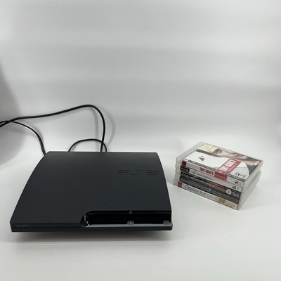 Sony PlayStation 3 Slim PS3 160GB Black Console Gaming System CECH ...