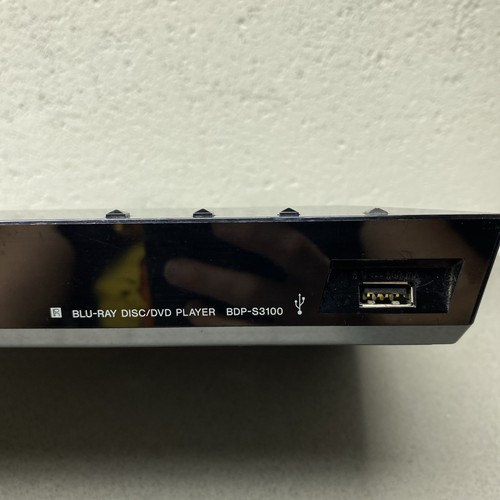 Sony BDP-S3100 Blu-Ray DVD Player Wi-Fi Streaming W New Remote & New ...