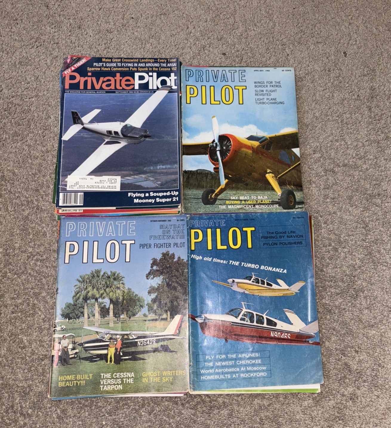 Lot of 23 Aviation Magazines Private pilot from years 1965- 1994 | eBay